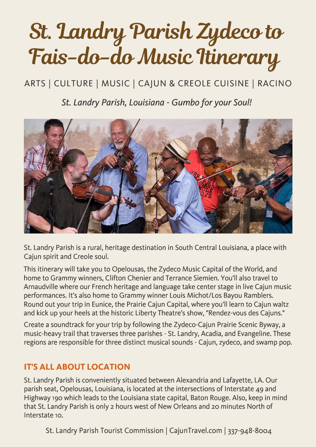 Zydeco to Fais-do-do Music Itinerary - The Group Travel Leader | Group ...