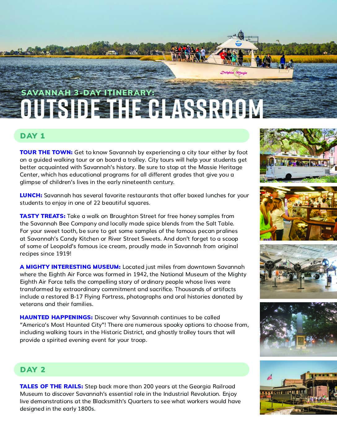 Student Itinerary - The Group Travel Leader | Group Tour and Travel ...